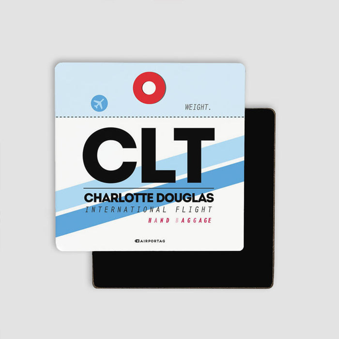 Fridge Magnets - Charlotte Airport - IATA code CLT