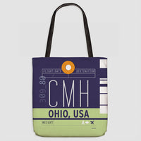 Tote Bag - CMH - Port Columbus International Airport - IATA code CMH