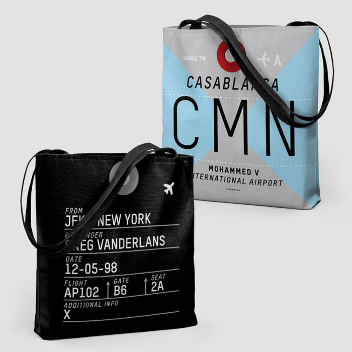 Tote Bag - CMN - Mohammed V Intl Airport - Casablanca, Morocco - IATA ...