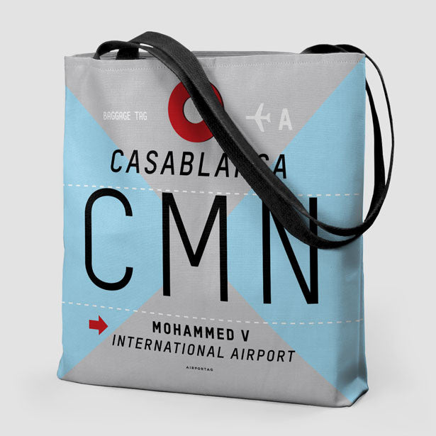Tote Bag - CMN - Mohammed V Intl Airport - Casablanca, Morocco - IATA ...