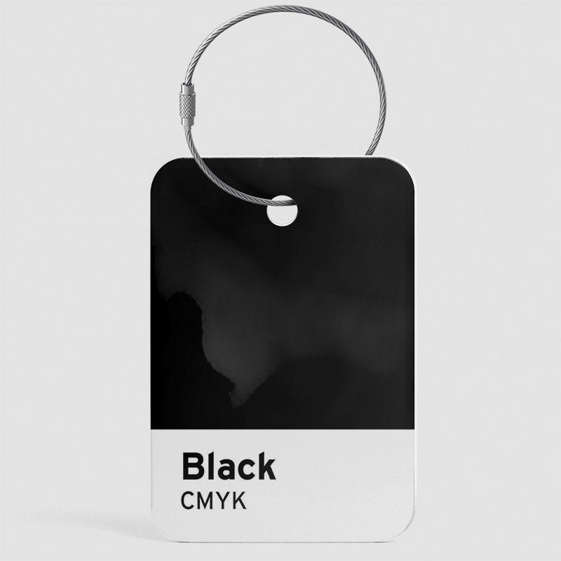 Black CMYK - Luggage Tag