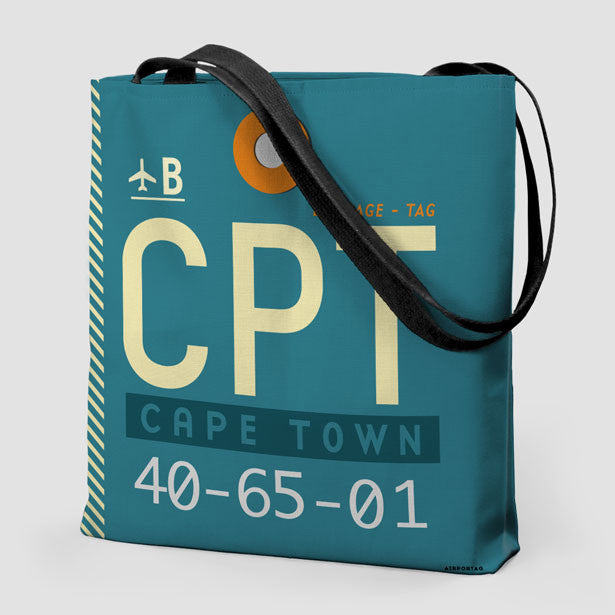 Tote Bag - CPT - Cape Town International Airport - IATA code CPT