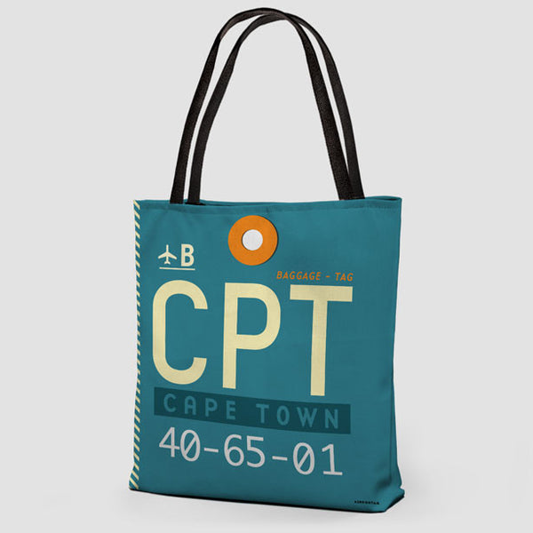 Tote Bag - CPT - Cape Town International Airport - IATA code CPT