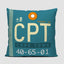 Throw Pillow - CPT - Cape Town International Airport - IATA code CPT