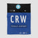 Throw Blanket - CRW airport code pattern.