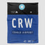 Throw Blanket - CRW airport code pattern.