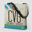 Tote Bag - CVG - Cincinnati / Northern Kentucky Intl Airport - Hebron ...