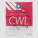 Throw Blanket - CWL airport code pattern