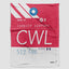Throw Blanket - CWL airport code pattern