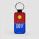 DBV - Dubrovnik Airport - Croatia - Leather Keychain
