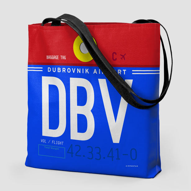 Tote Bag - DBV - Dubrovnik Airport - Croatia - IATA code DBV