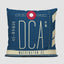 Throw Pillow - DCA - Ronald Reagan Washington National Airport. IATA ...