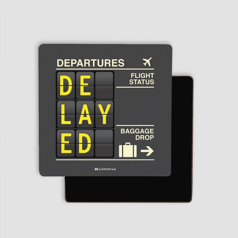 Fridge Magnets - Flight board status Delayed