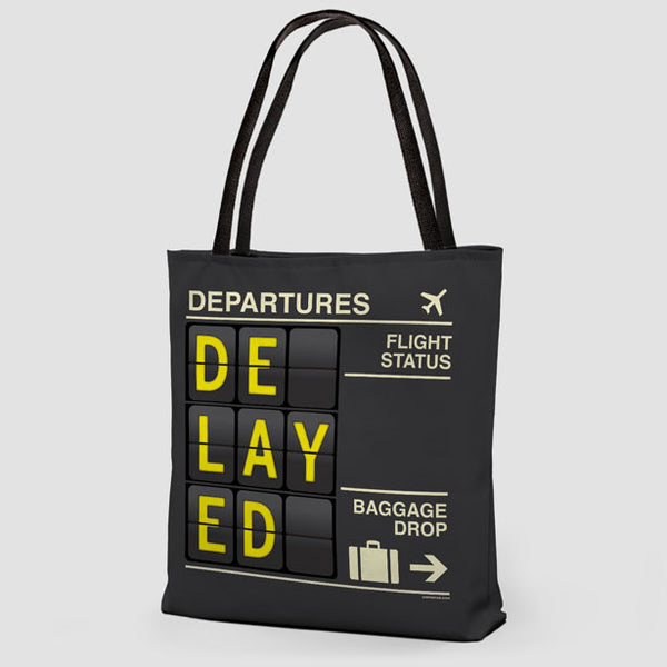 Tote Bag - Flight Board - Delayed - Travel Collection