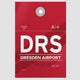 Poster - Wall Art Print - DRS - Dresden Airport - Saxony, Germany