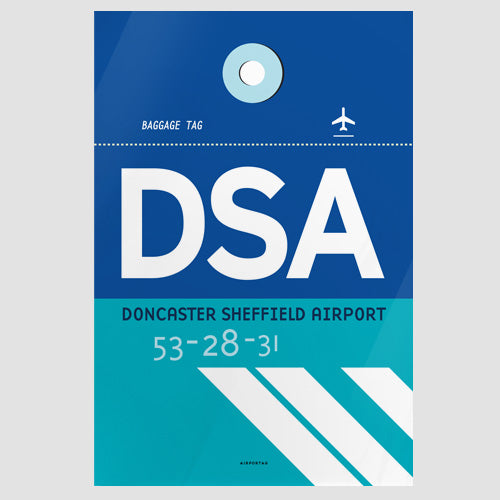 Poster - Wall Art Print - DSA - Robin Hood Airport Doncaster Sheffield ...