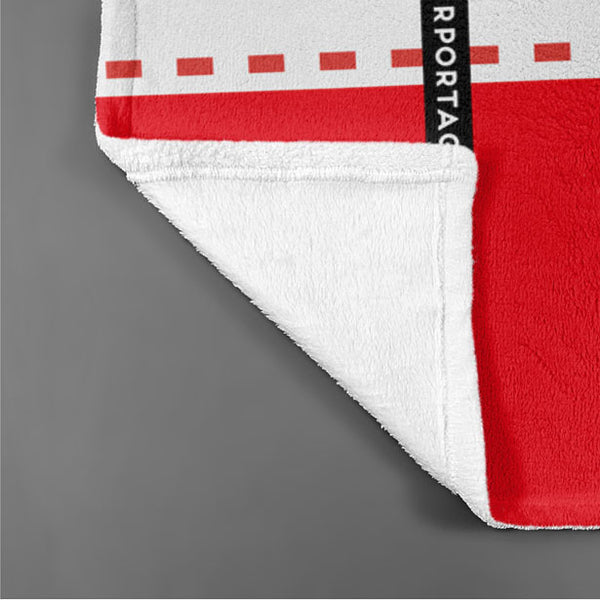 Throw Blanket - DTW airport code pattern.