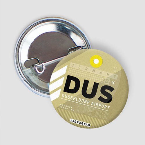 Pinback Button - Düsseldorf Airport - Düsseldorf, Germany - IATA code DUS