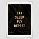 Eat Sleep Fly - Mobile wallpaper