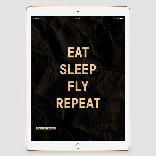 Eat Sleep Fly - Mobile wallpaper