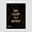 Eat Sleep Fly - Mobile wallpaper