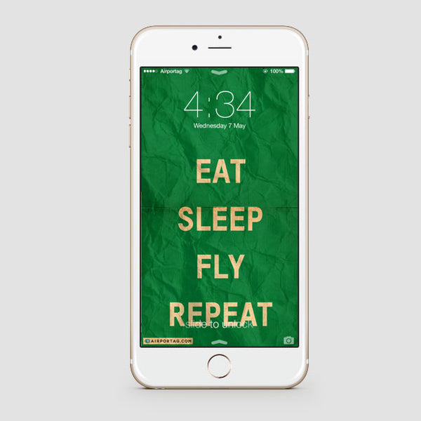Eat Sleep Fly - Mobile wallpaper