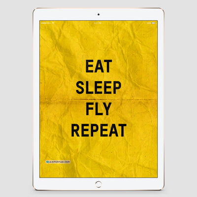 Eat Sleep Fly - Mobile wallpaper
