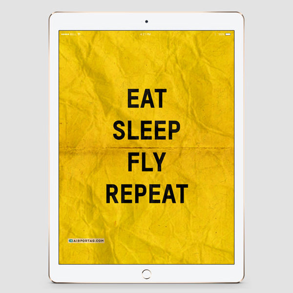 Eat Sleep Fly - Mobile wallpaper