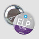 Pinback Button - El Paso Intl Airport - Texas, US - IATA code ELP