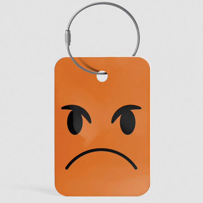 Luggage Tag - Emoji Angry Emoticon baggage tag