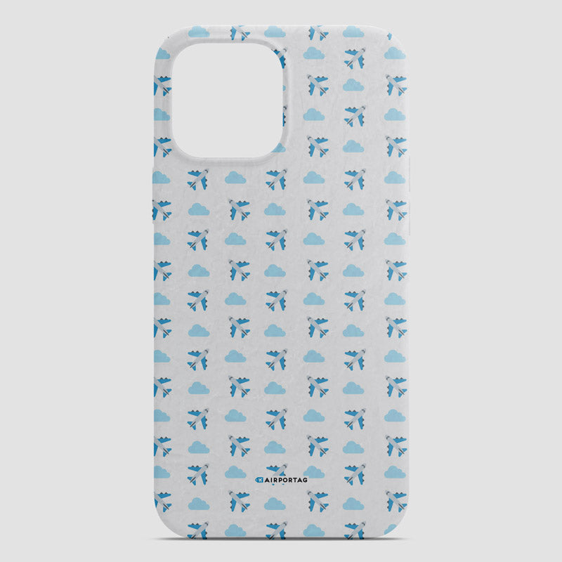 Travel Collection Phone Case - Emoji Cloud Plane