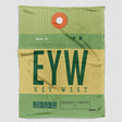Throw Blanket - EYW airport code pattern.