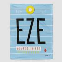 Throw Blanket - EZE airline code pattern.