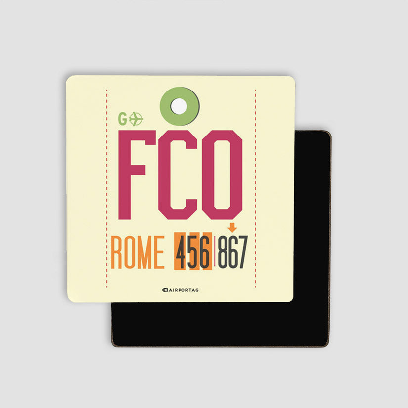 Fridge Magnets - Rome Airport - IATA code FCO