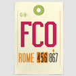 Poster - Wall Art Print - FCO - Rome - Fiumicino Airport - IATA code FCO