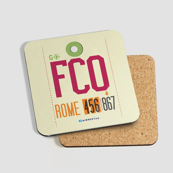 FCO - Fiumicino Airport - Rome, Italy - Coasters