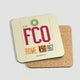 FCO - Fiumicino Airport - Rome, Italy - Coasters