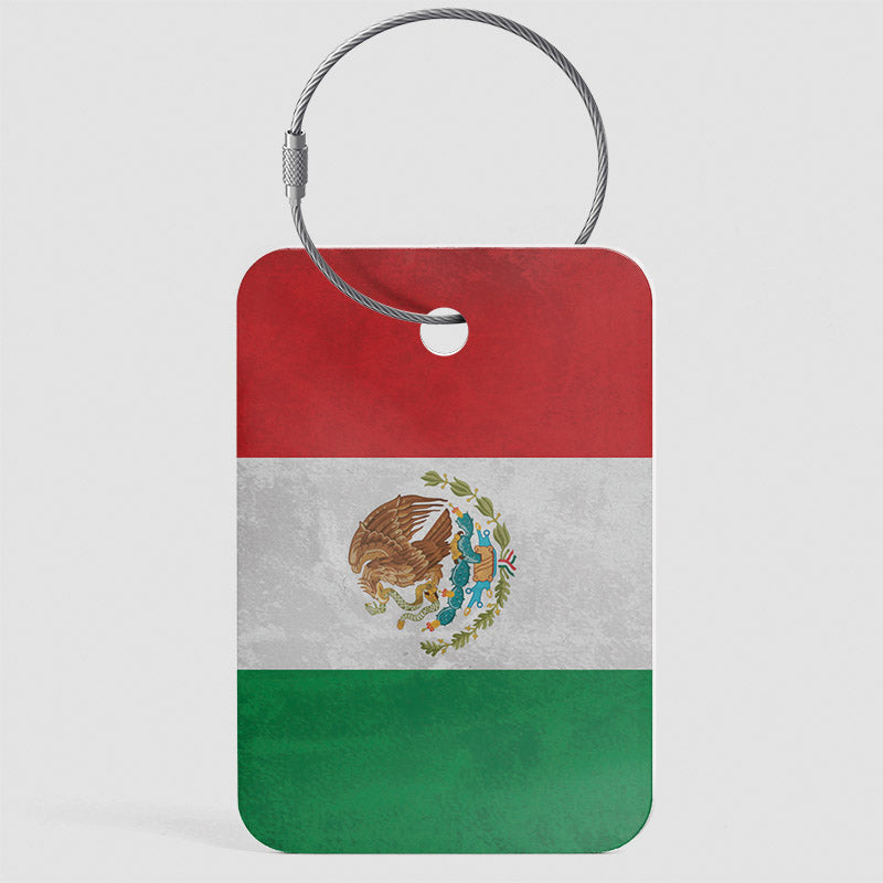 Flag Luggage Tag - Mexican flag baggage tag