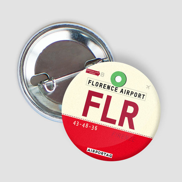 Pinback Button - Florence Airport, Peretola - Tuscany, Italy - IATA ...