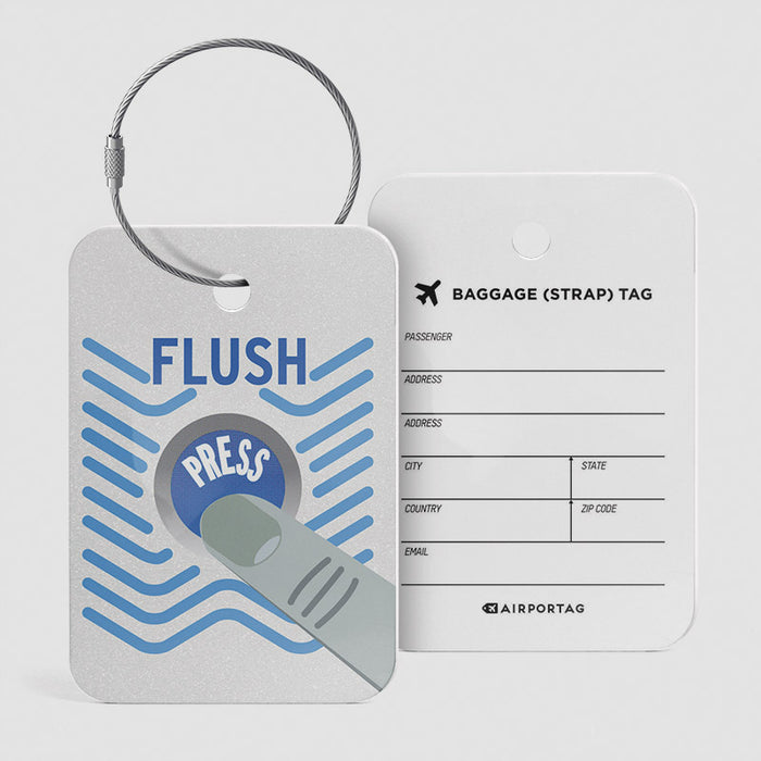 Flush baggage tag