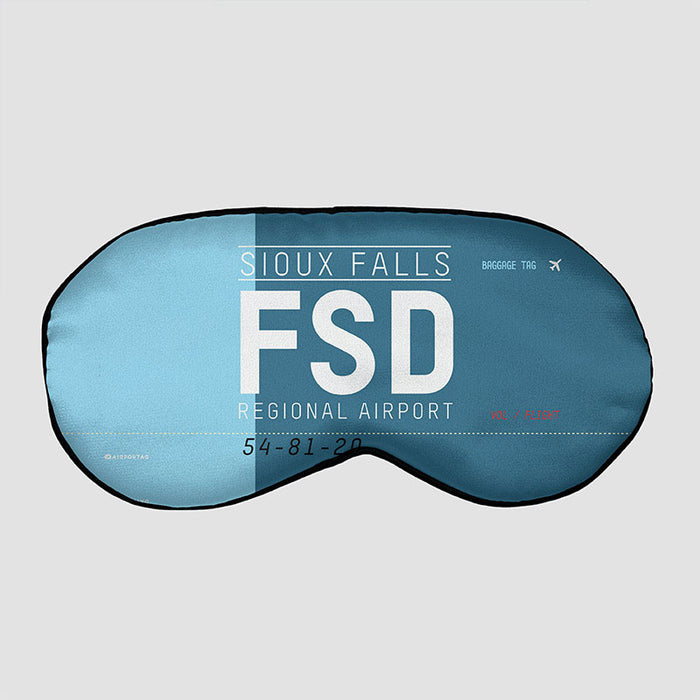 FSD - Sioux Falls Regional Airport - South Dakota, US - Eye Mask