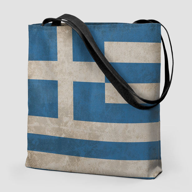 Greek Flag Tote Bag