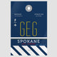 Poster - Wall Art Print - GEG - Spokane Intl Airport - Washington, US ...
