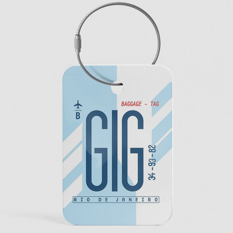 Airport Code Luggage Tag - IATA code GIG baggage tag