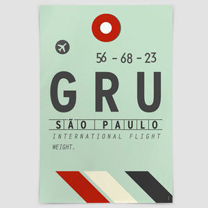 Poster - Wall Art Print - GRU - São Paulo - Guarulhos International ...