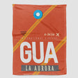 Throw Blanket - GUA airport code pattern.