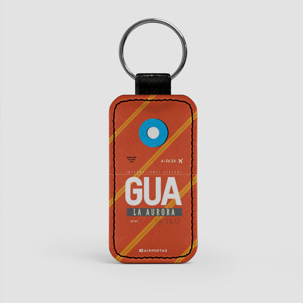 GUA - La Aurora Intl Airport - Guatemala - Leather Keychain