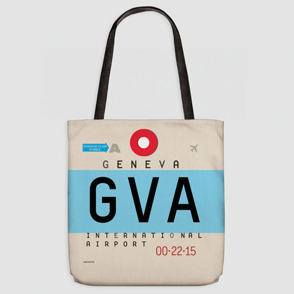 Tote Bag - GVA - Cointrin Geneva Airport - IATA code GVA
