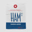 Throw Blanket - HAM airport code pattern.