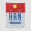 Throw Blanket - HAN airport code pattern.